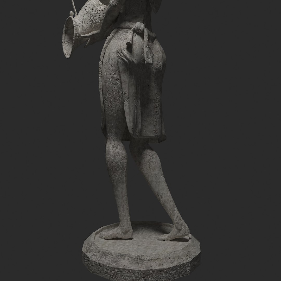 3D Aquarius Zodiac Statue 3D - TurboSquid 1907791