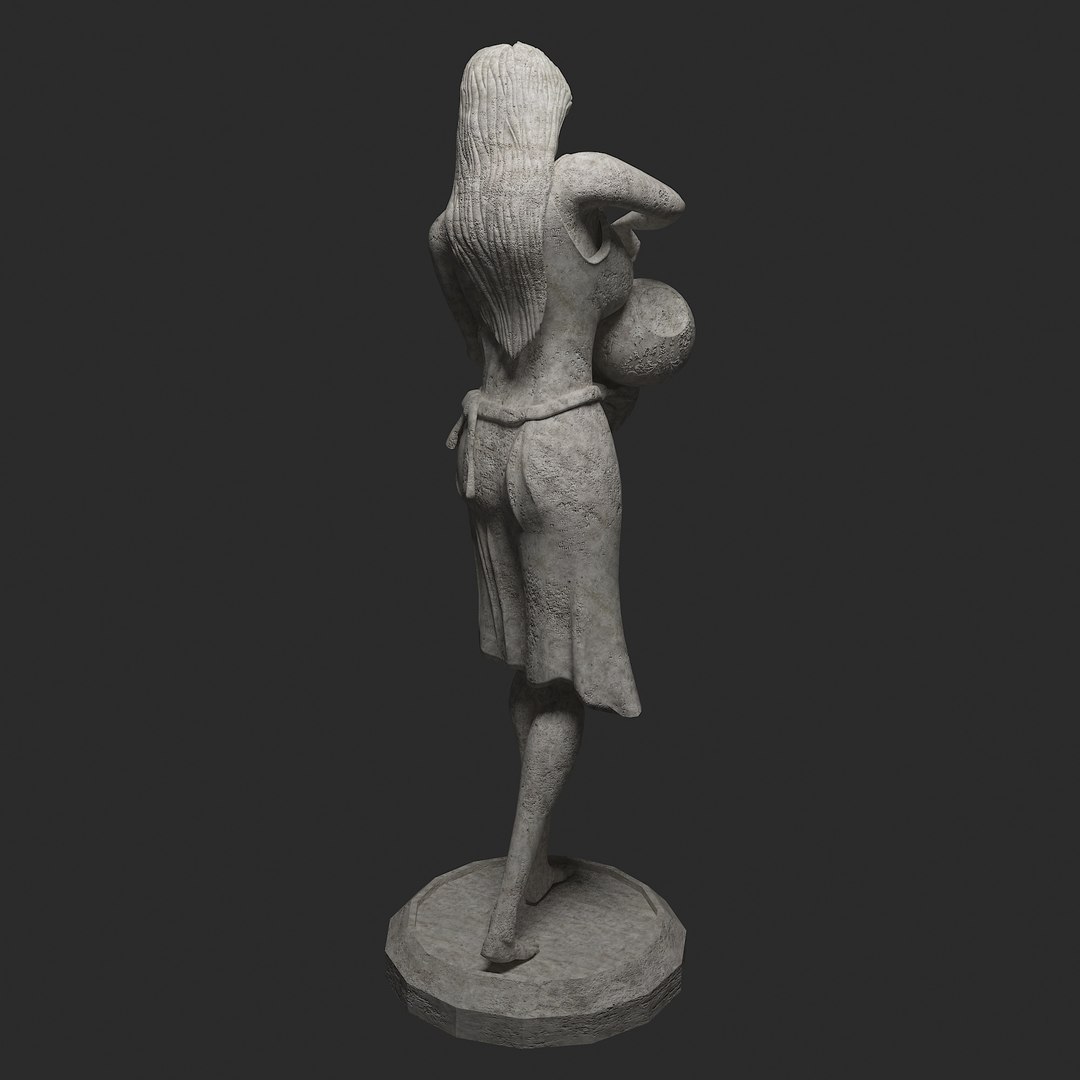 3D Aquarius Zodiac Statue 3D - TurboSquid 1907791