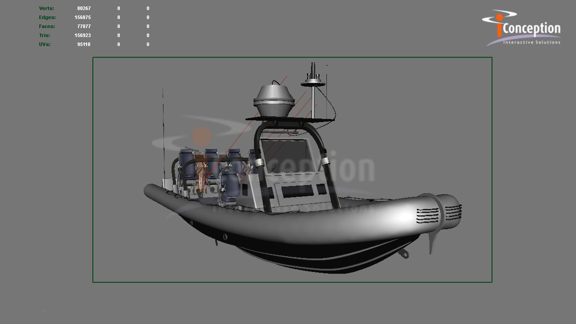 Commando Boat 3d Model
