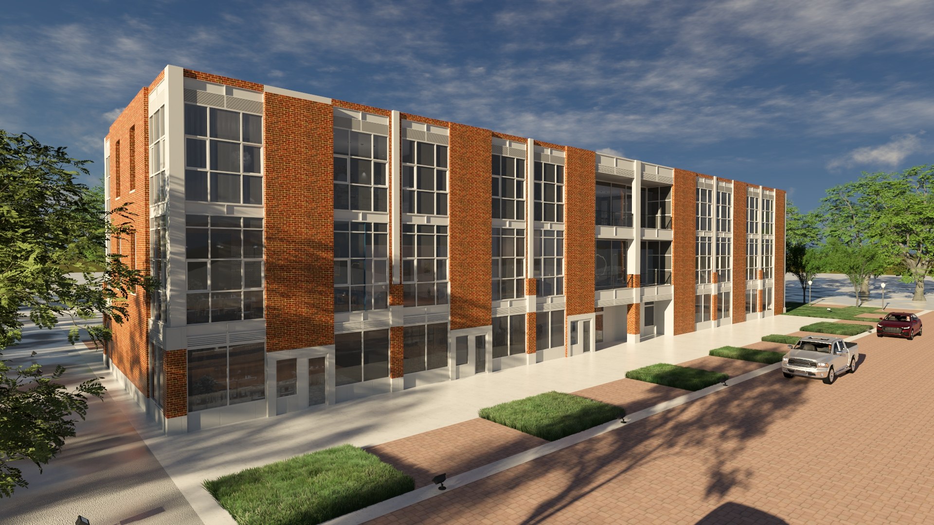 Mixed Use Building Multi Family Model - TurboSquid 2291642