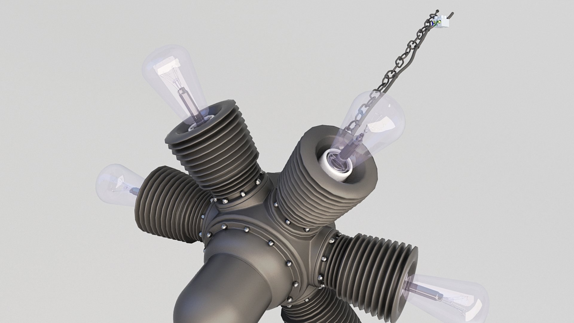 Loft Lamp Engine 3D Model - TurboSquid 1526775