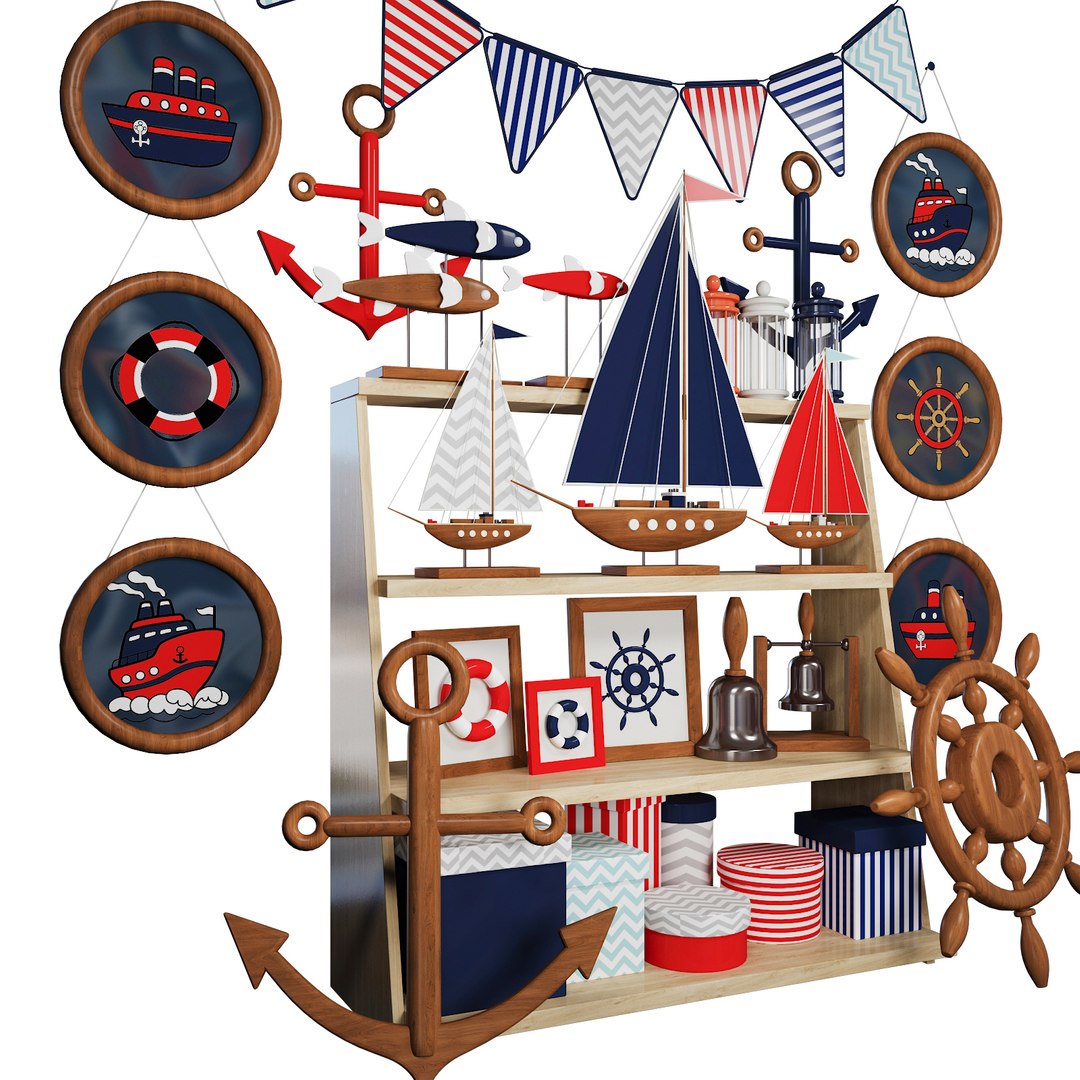 Sea Set 3D - TurboSquid 1466560