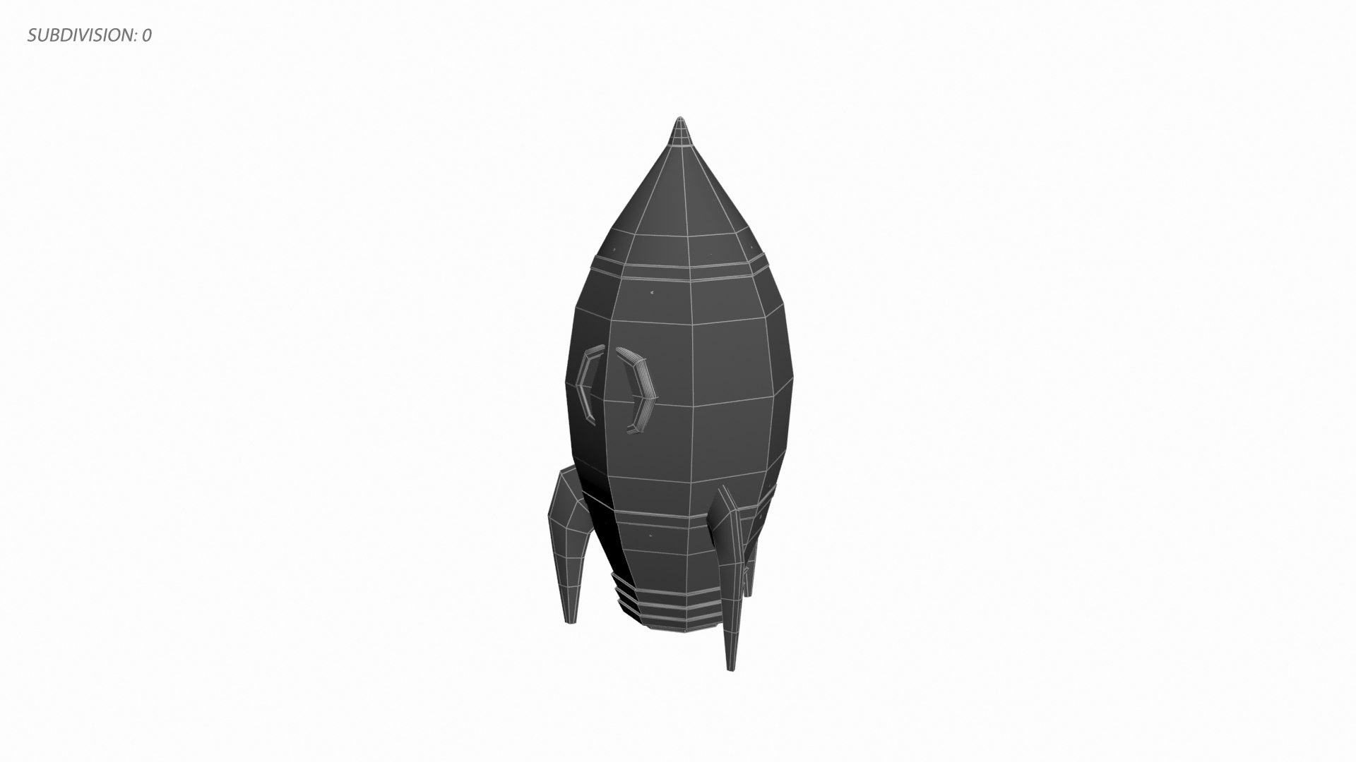 Cartoon Rocket 3D Model - TurboSquid 1918063