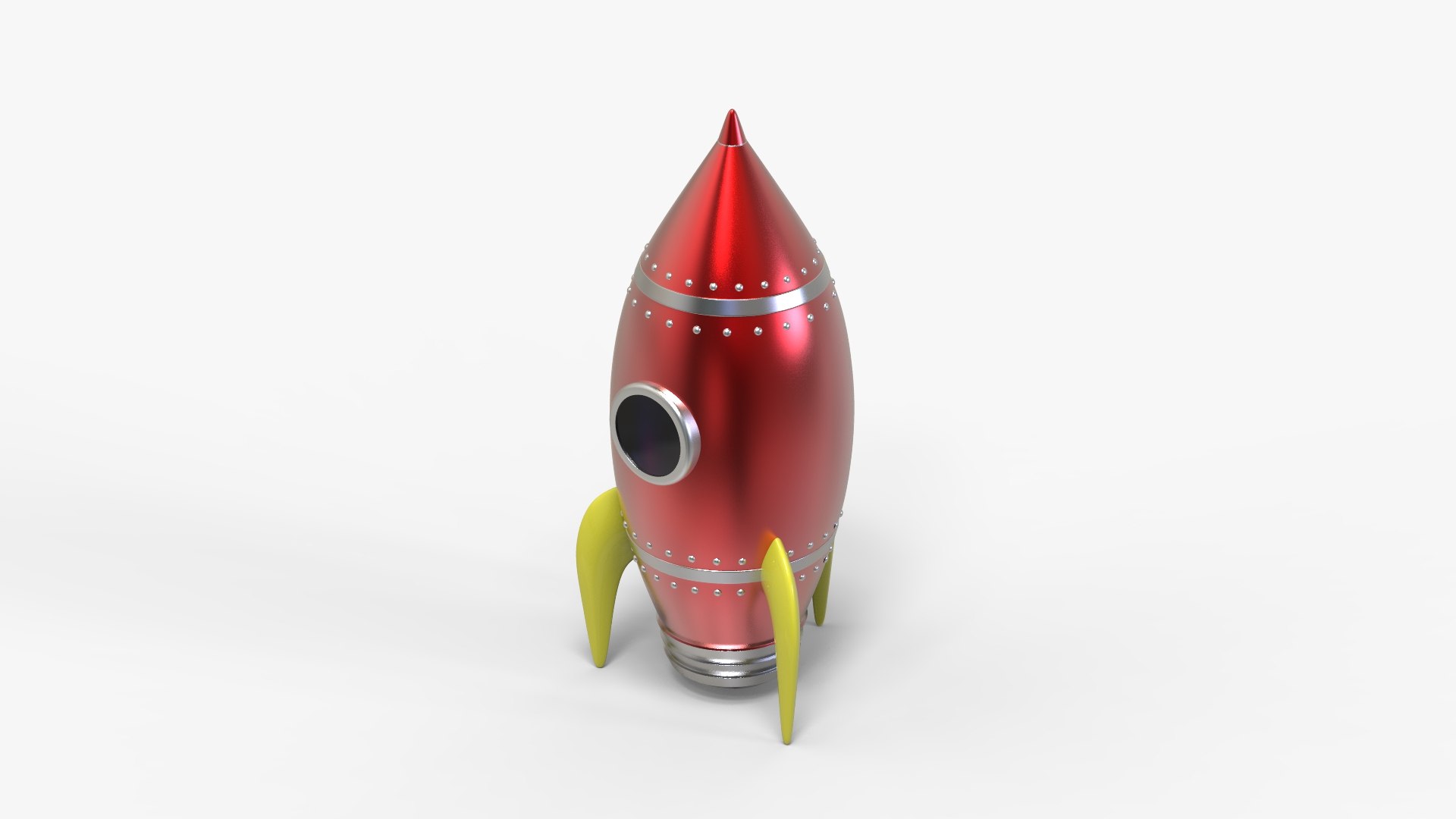 Cartoon Rocket 3D Model - TurboSquid 1918063