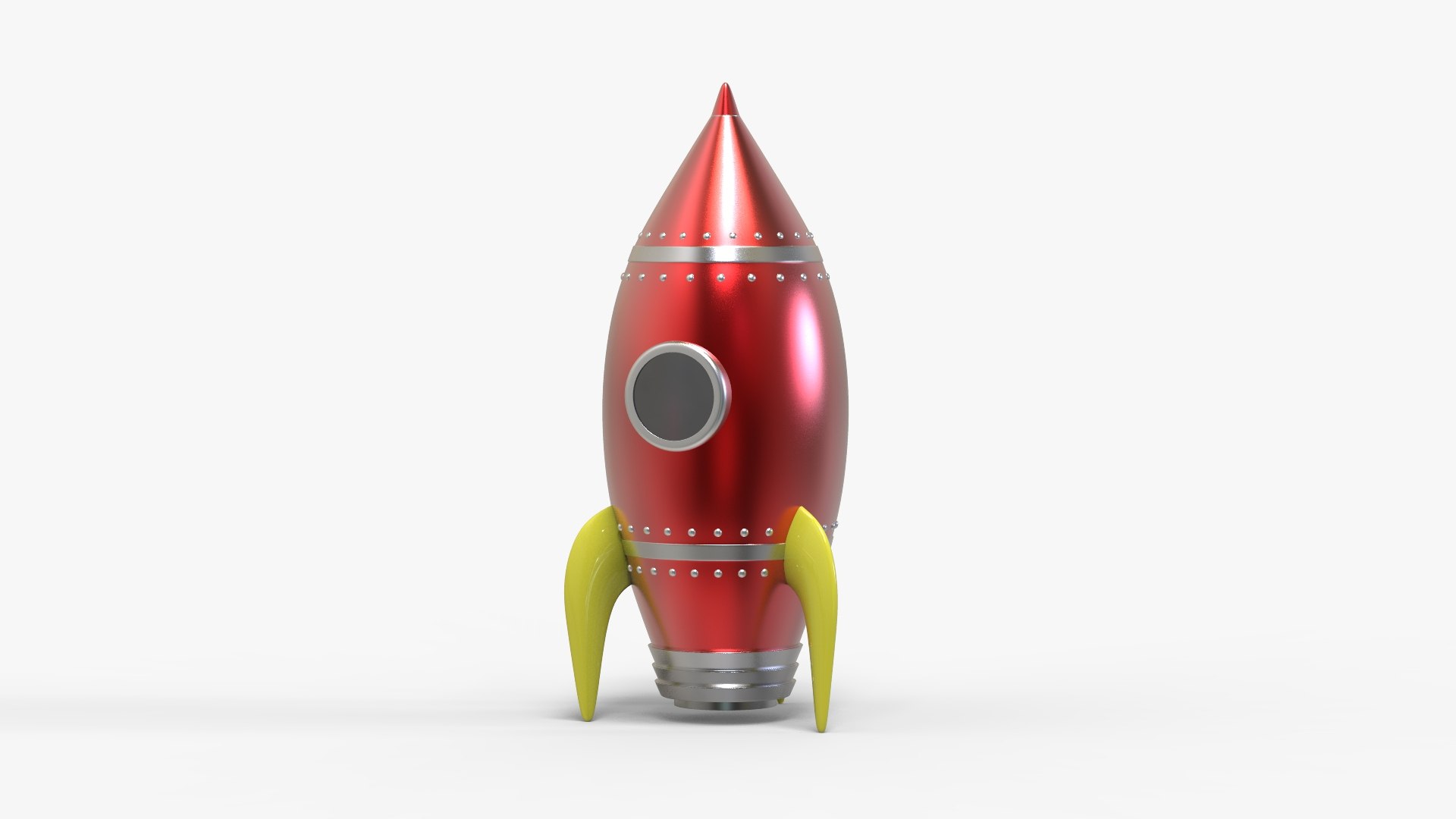 Cartoon Rocket 3D Model - TurboSquid 1918063