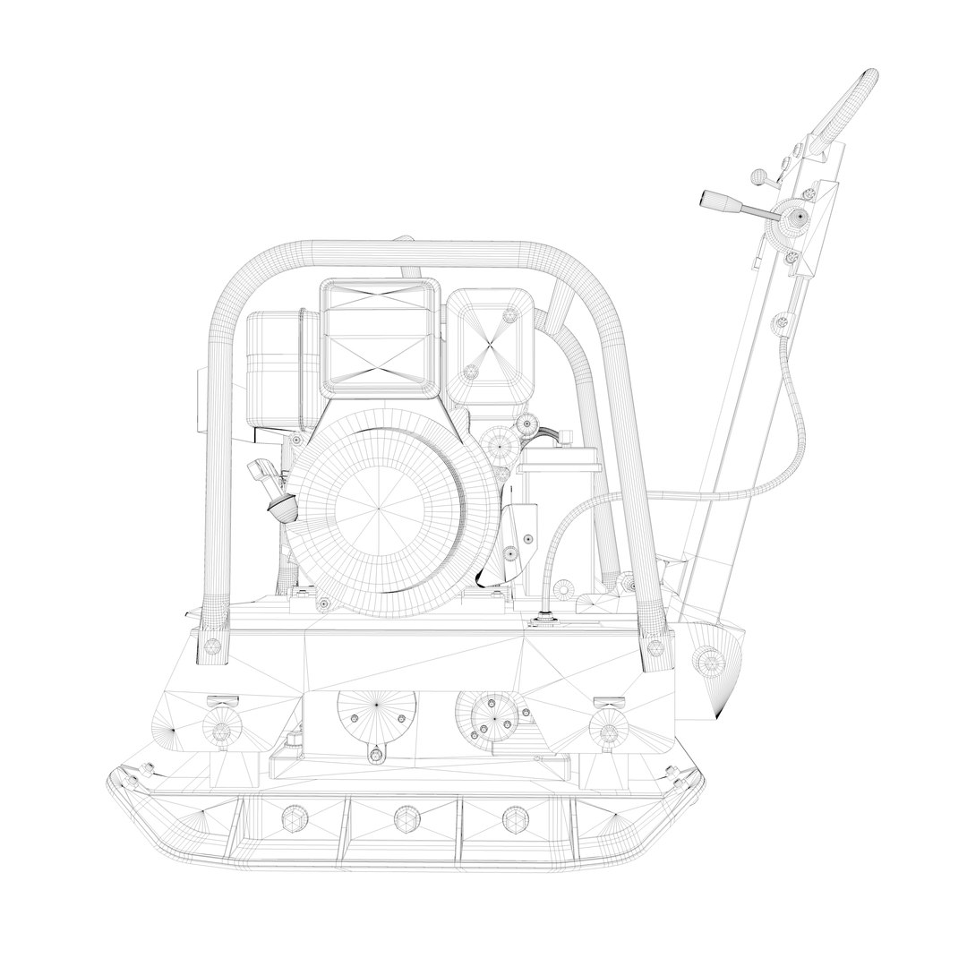 Diesel Vibratory Plate Compactor Model - TurboSquid 1983857