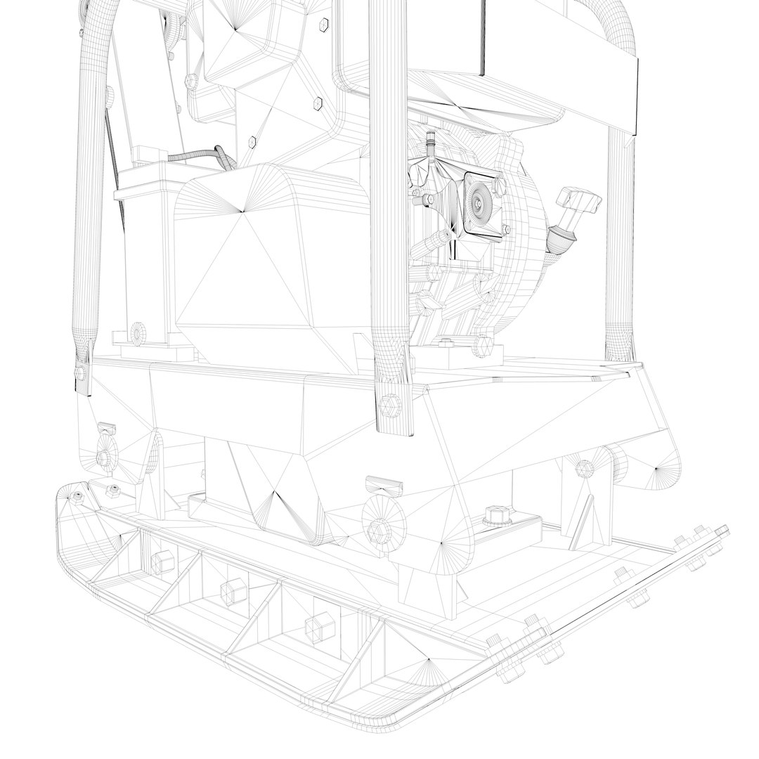 Diesel Vibratory Plate Compactor Model - TurboSquid 1983857