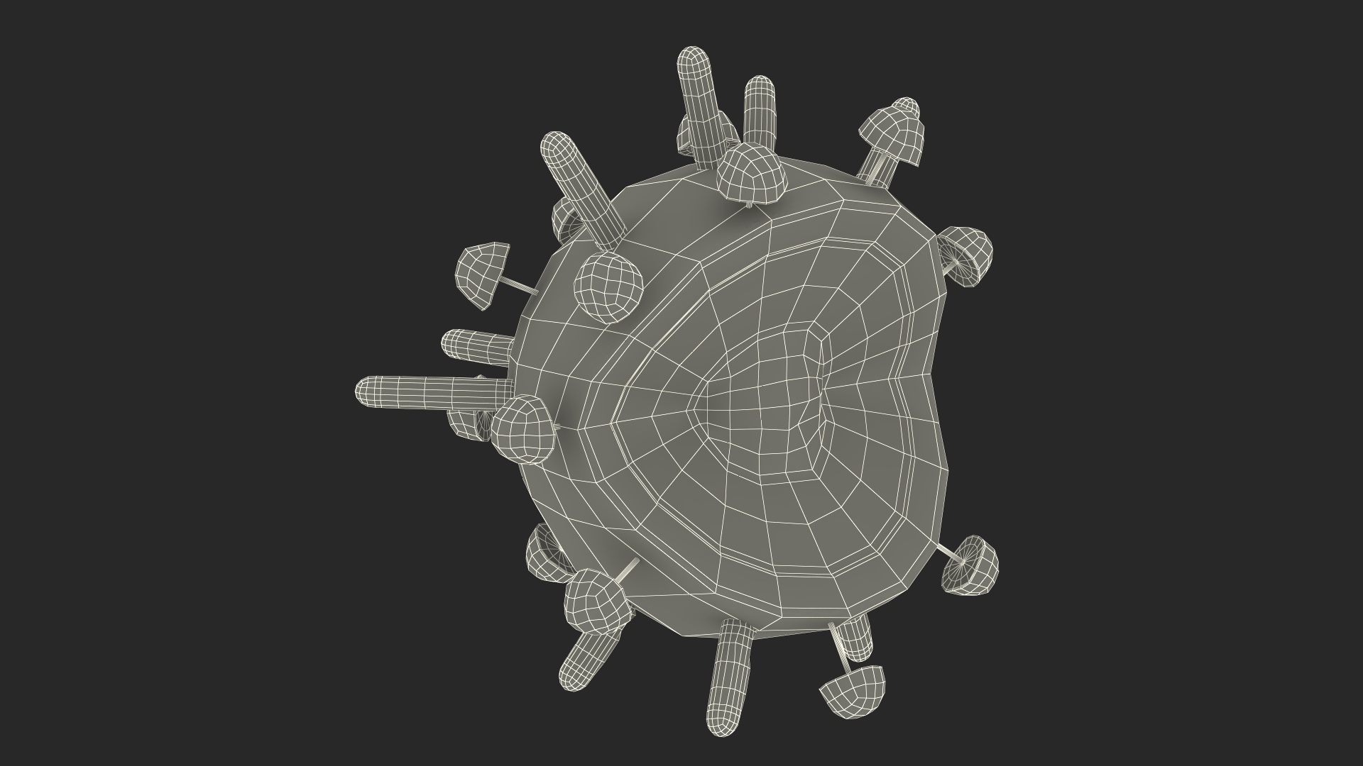 Influenza Virus Cross-Section Teaching Model Red 3D - TurboSquid 2414815