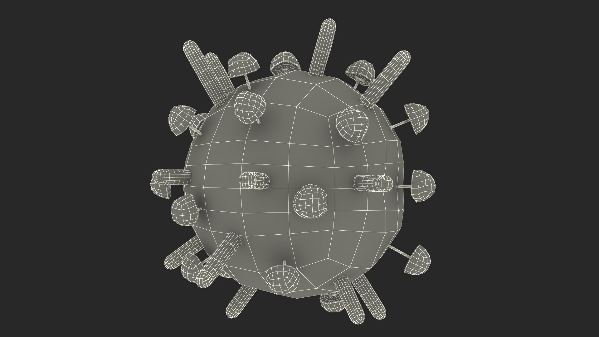 Influenza Virus Cross-Section Teaching Model Red 3D - TurboSquid 2414815