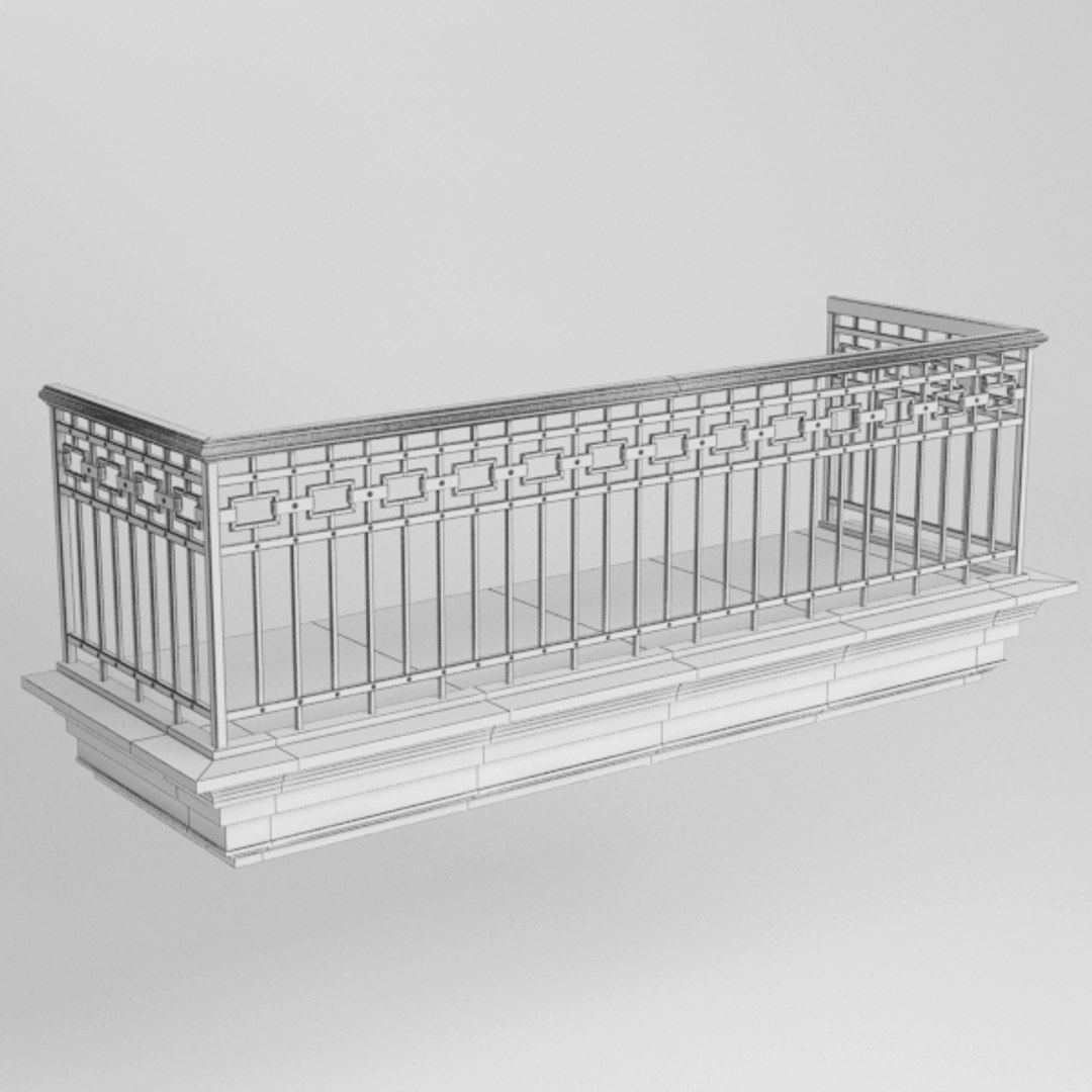 3ds Max Balcony