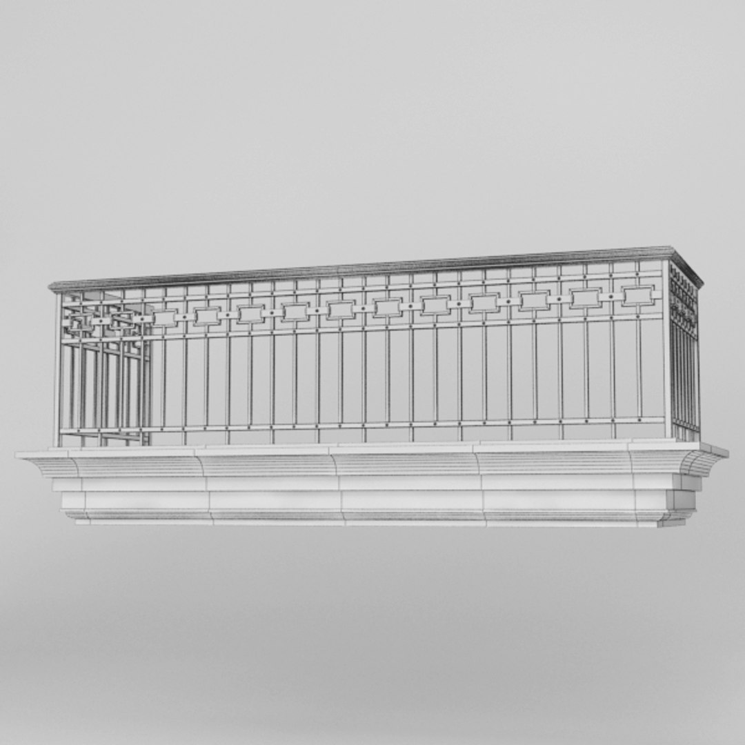 3ds Max Balcony