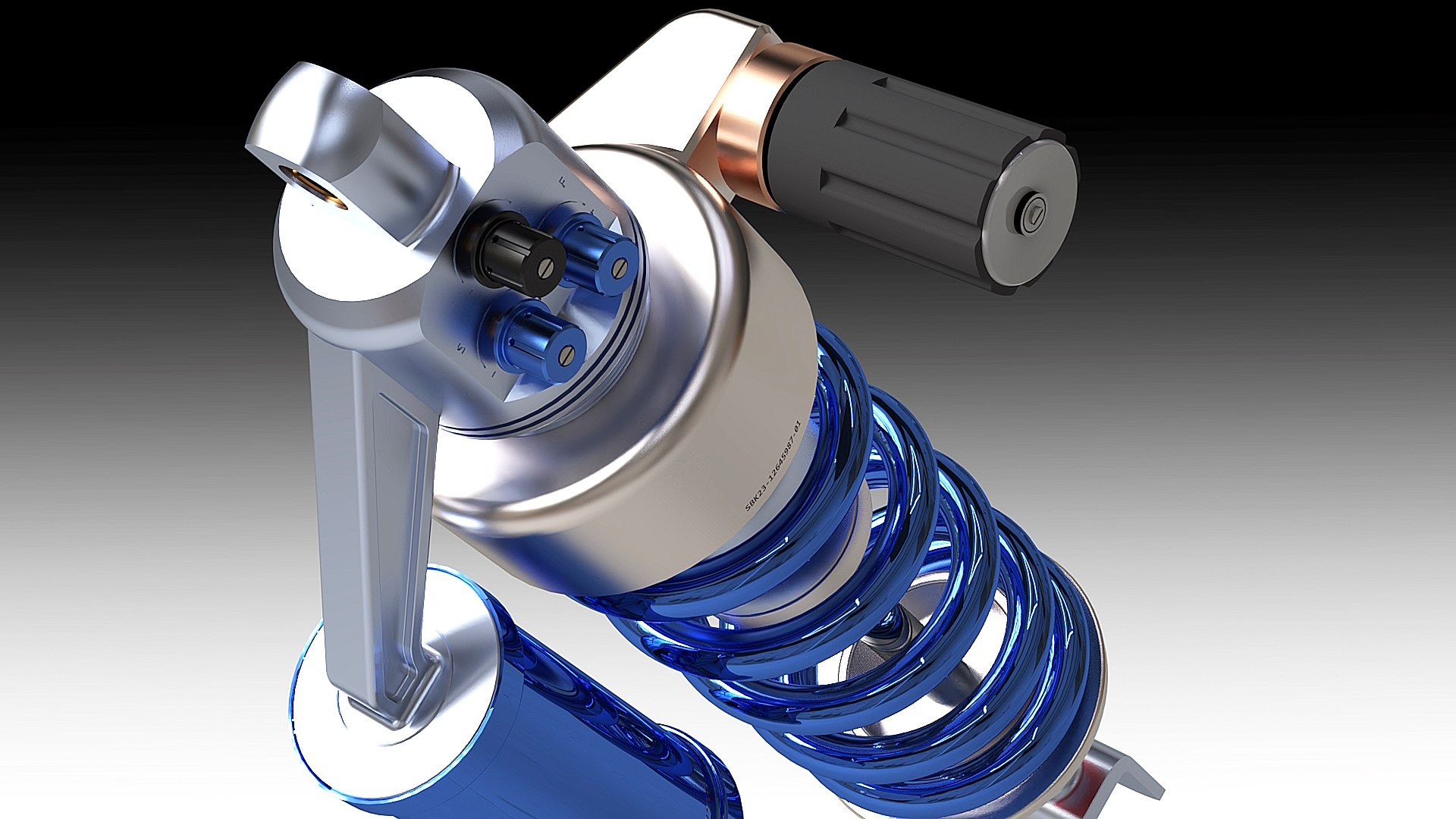 3D Shock absorber model - TurboSquid 2028183