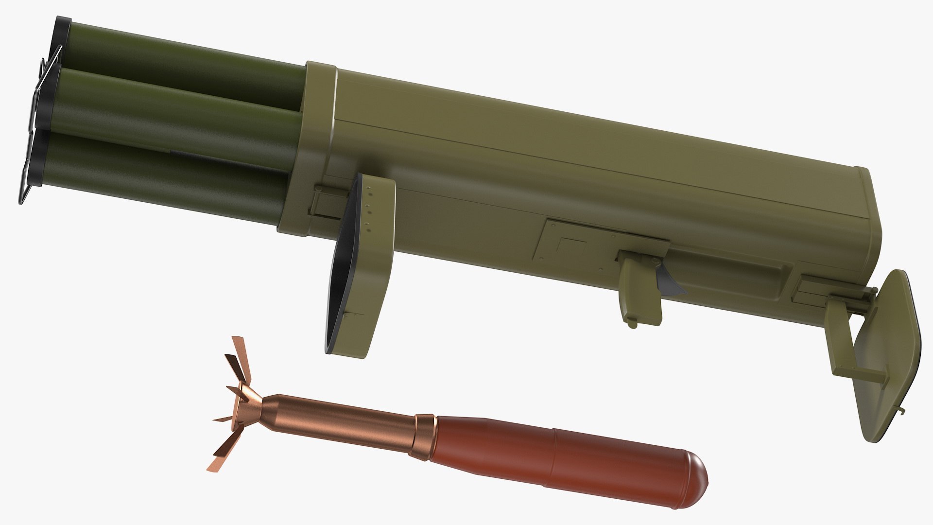 3D model incendiary rocket launcher m202a1 - TurboSquid 1602890