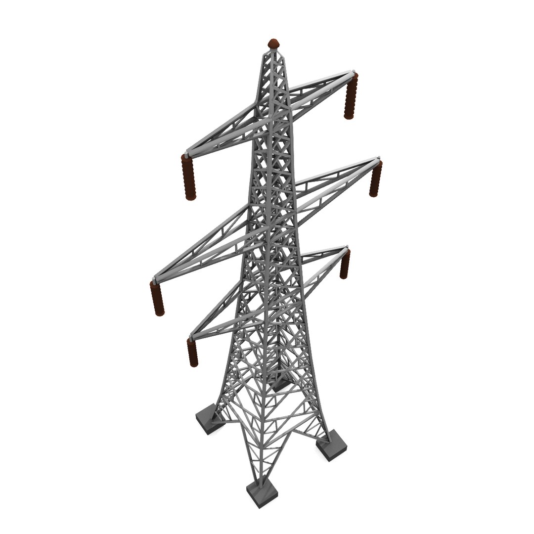 3d Tower Electricity Pylon Uk