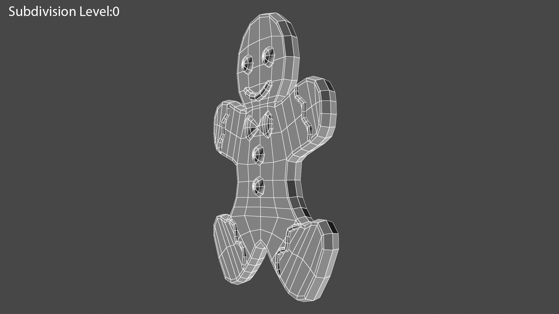 Gingerbread man christmas cookie model - TurboSquid 1651812