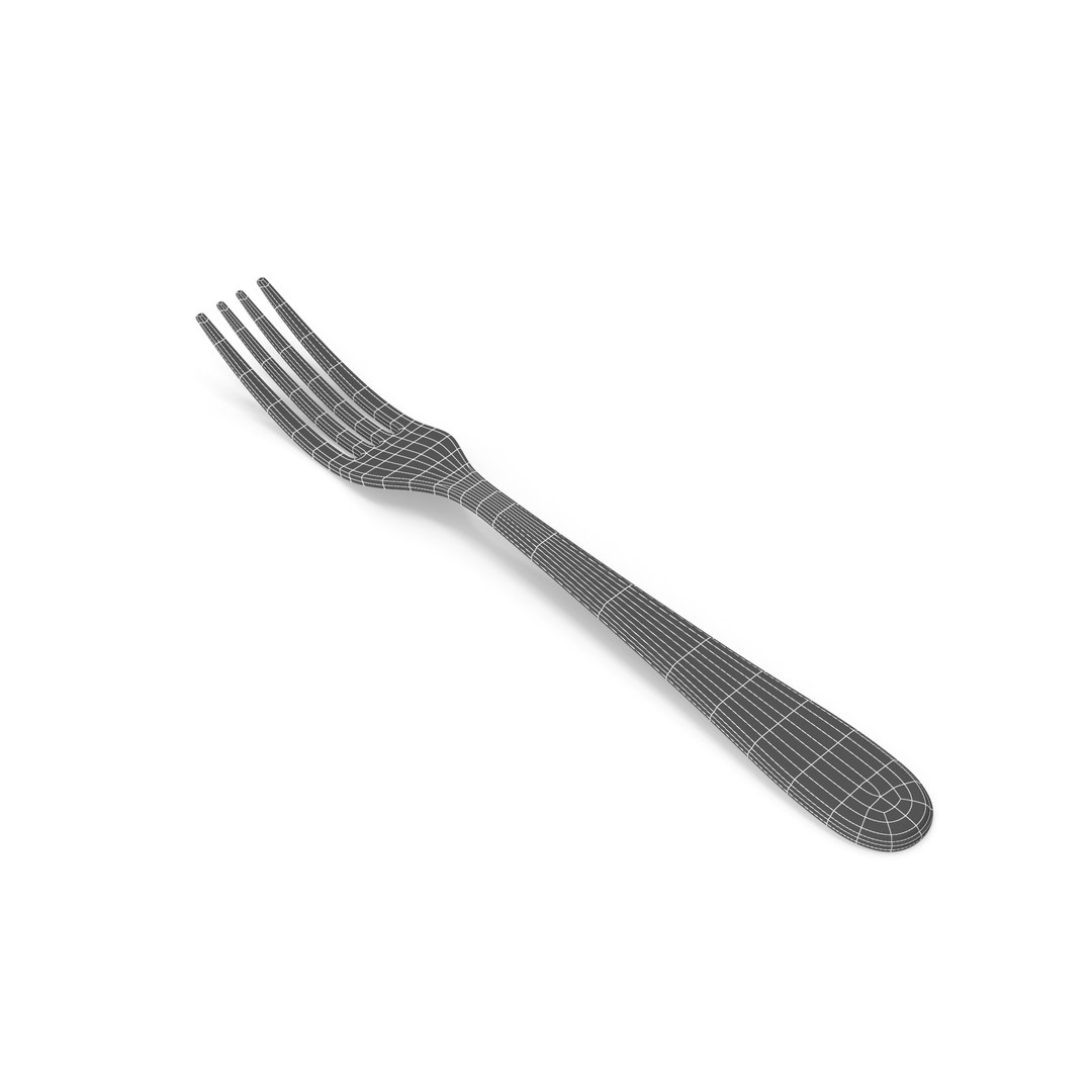 Gold Fork 3D Model - TurboSquid 2122665