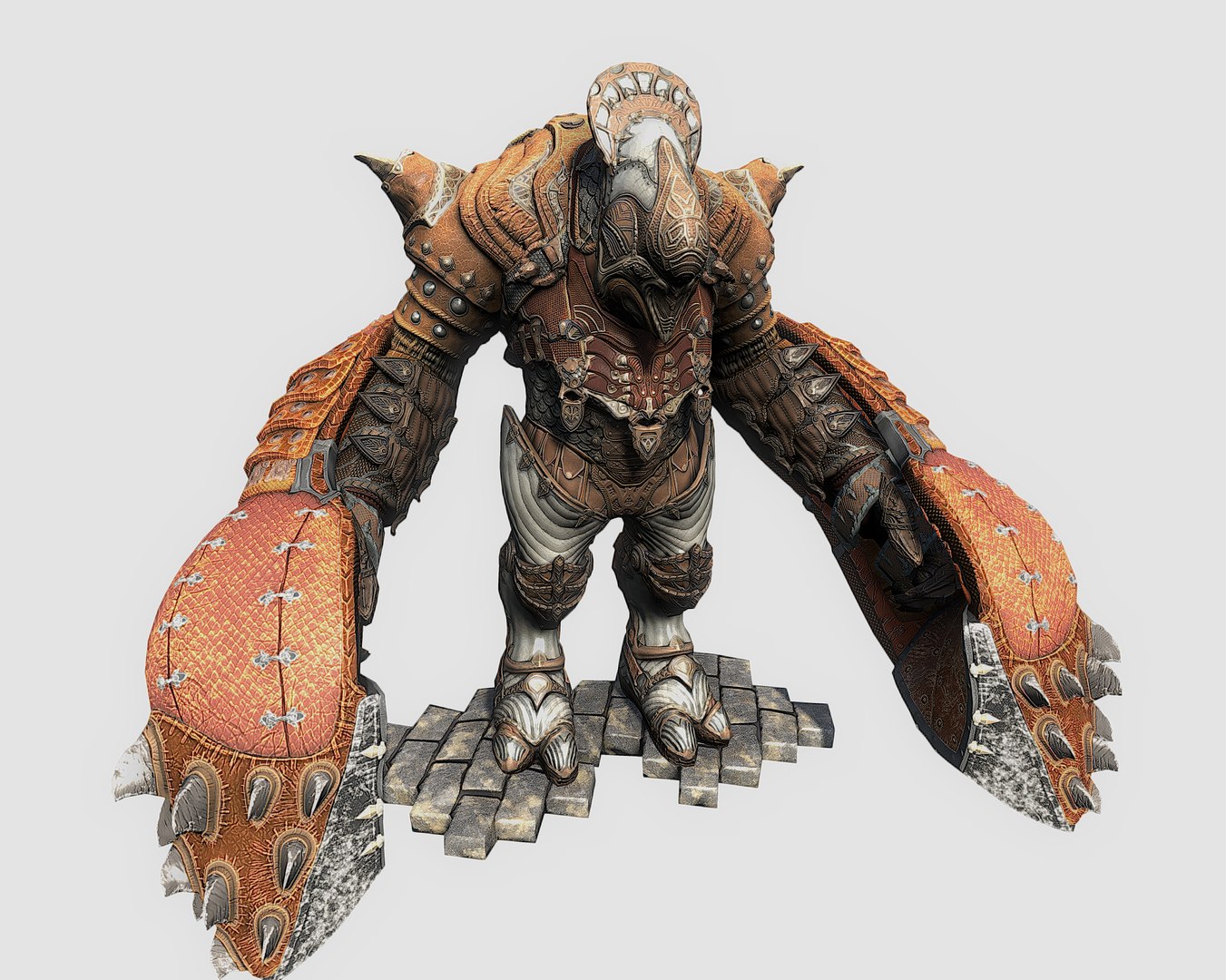 3ds max monster guardian