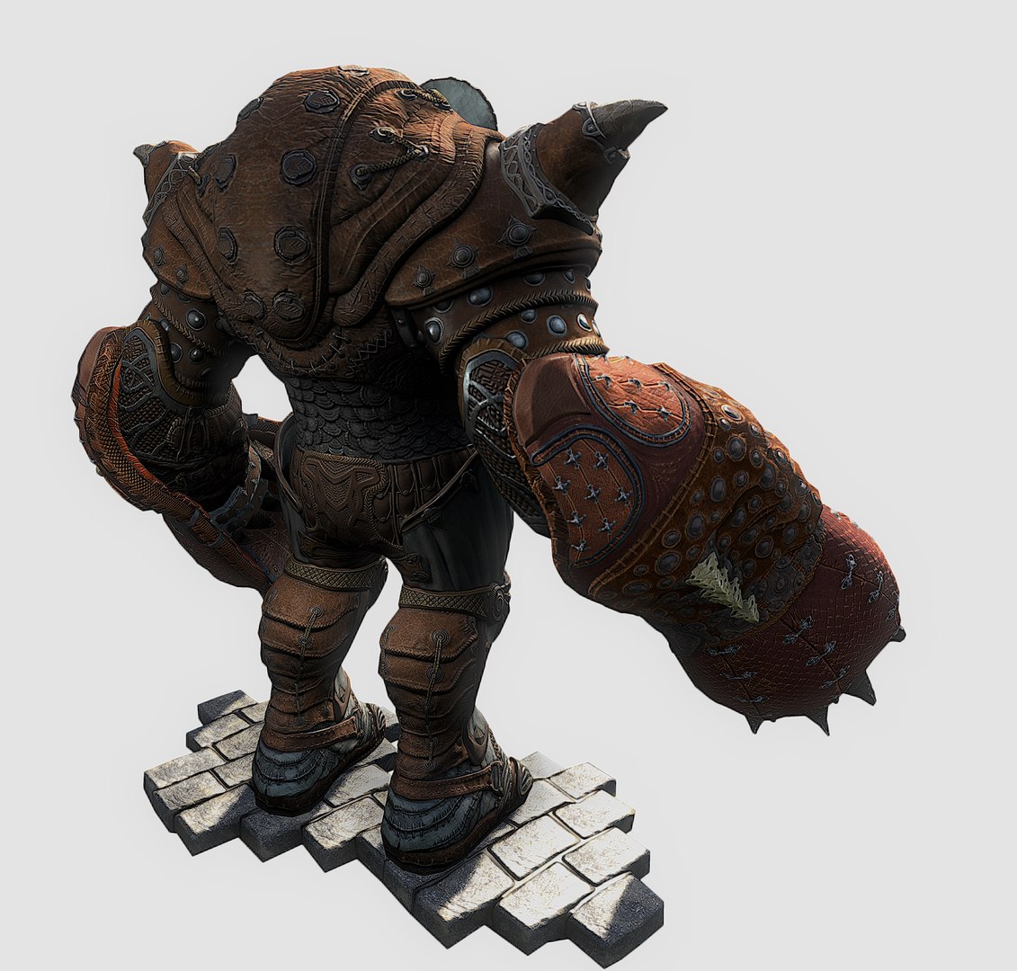 3ds max monster guardian