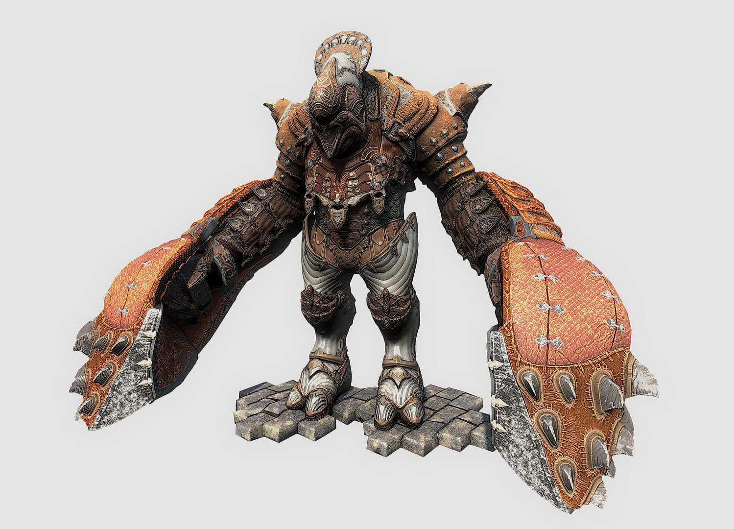 3ds max monster guardian