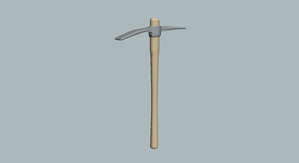 modelo 3d low poly cartoon pickaxe - TurboSquid 2025450