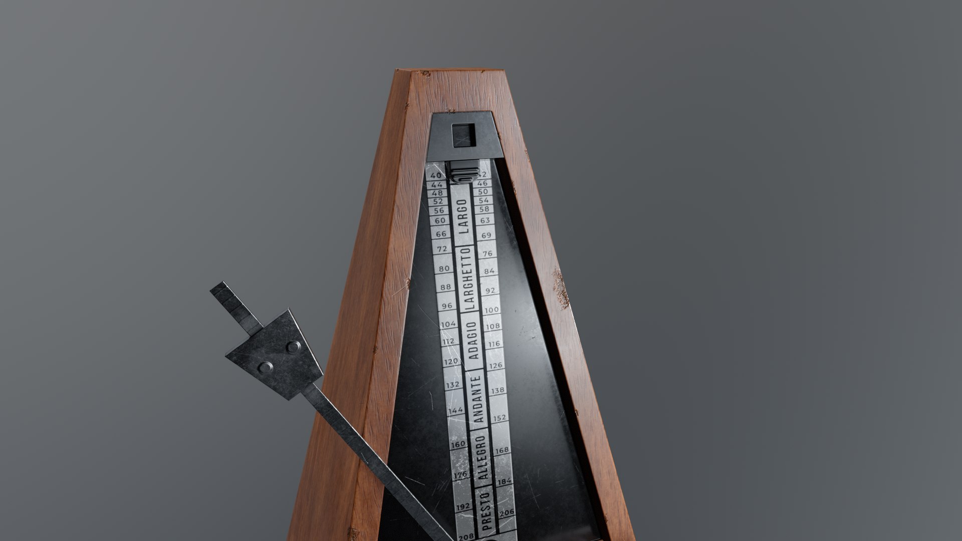 3D Vintage German Metronome Low-poly - TurboSquid 2340526