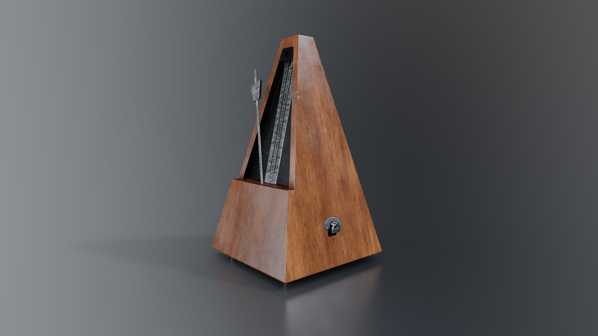 3D Vintage German Metronome Low-poly - TurboSquid 2340526