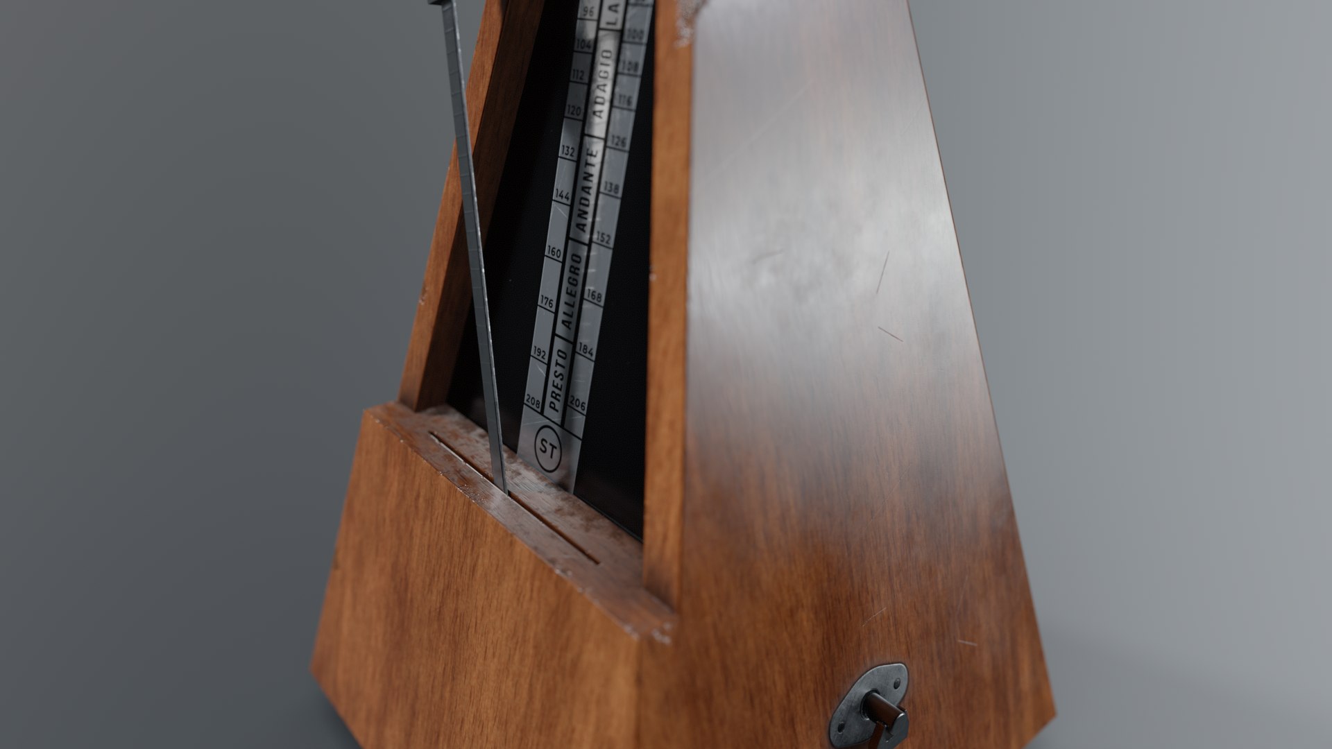 3D Vintage German Metronome Low-poly - TurboSquid 2340526