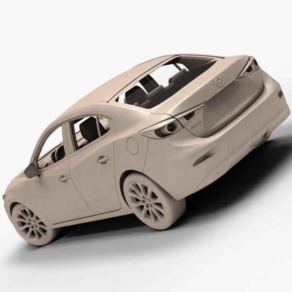 2014 mazda 3 sedan 3d model