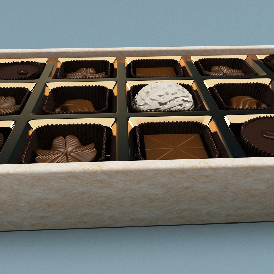 Box Chocolates 3d C4d
