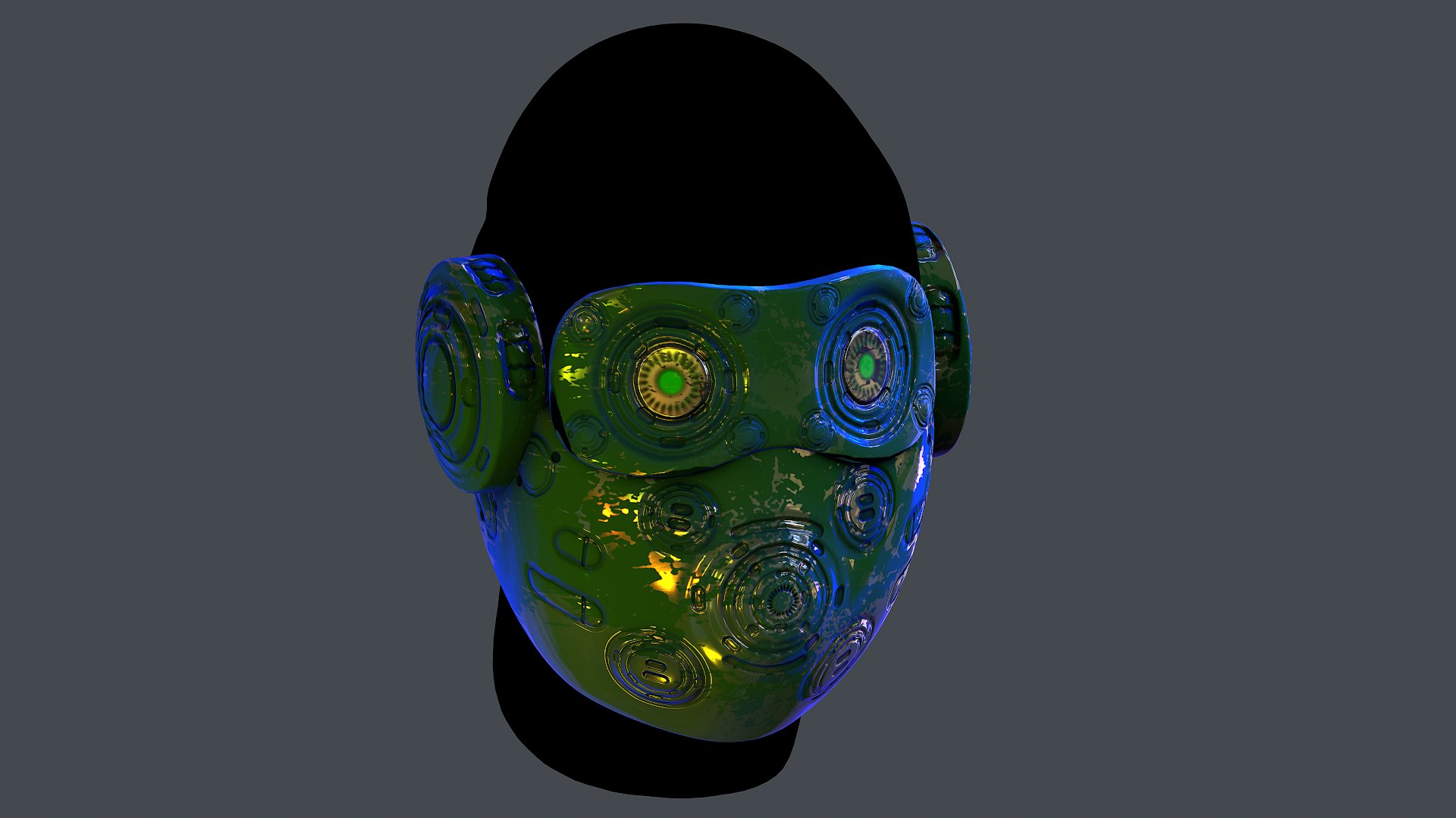 3D Gas mask respirator scifi futuristic model 3D 3D - TurboSquid 1945917