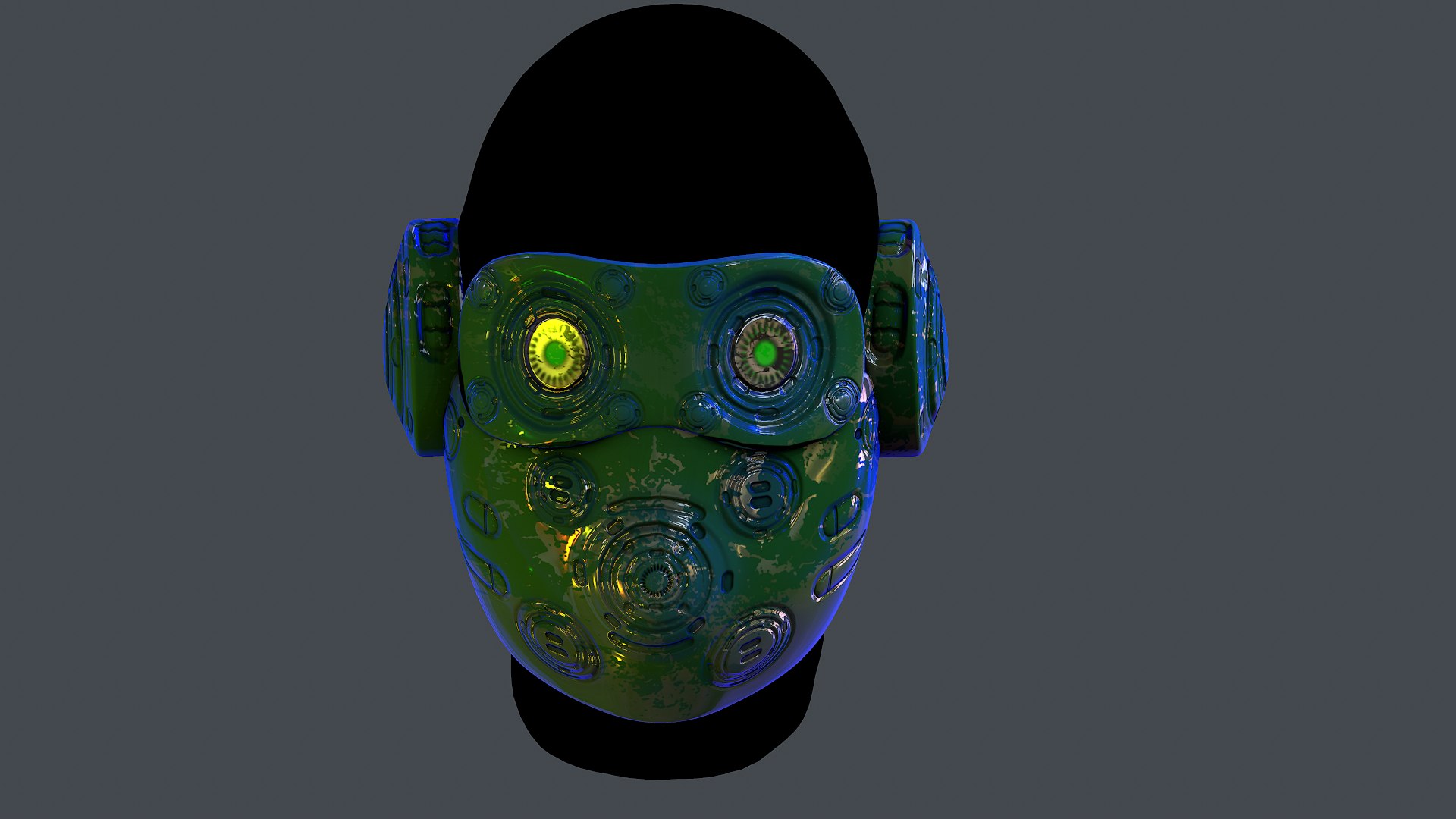 3D Gas mask respirator scifi futuristic model 3D 3D - TurboSquid 1945917