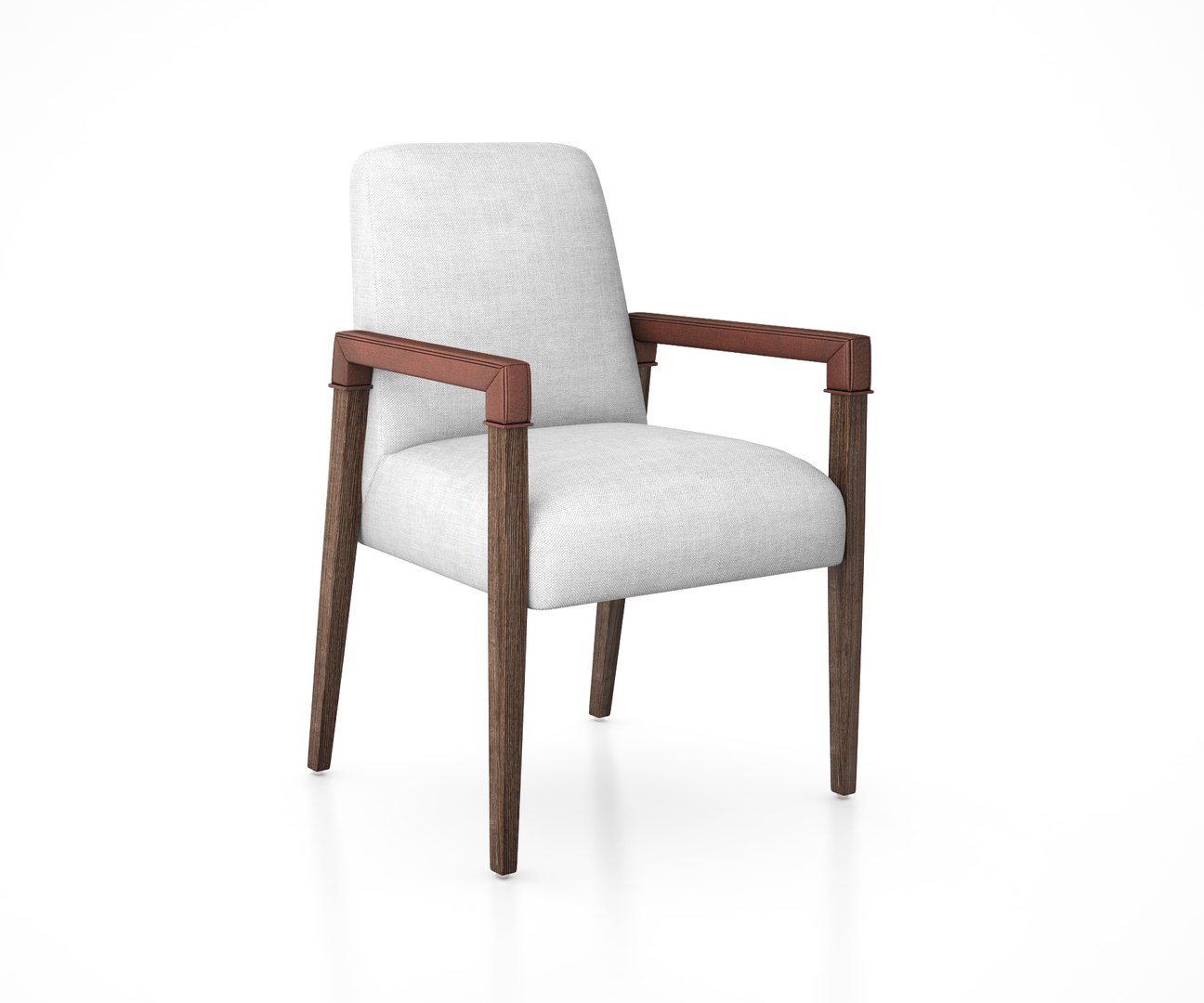 A-frame leather accent chair 3D model - TurboSquid 1246667