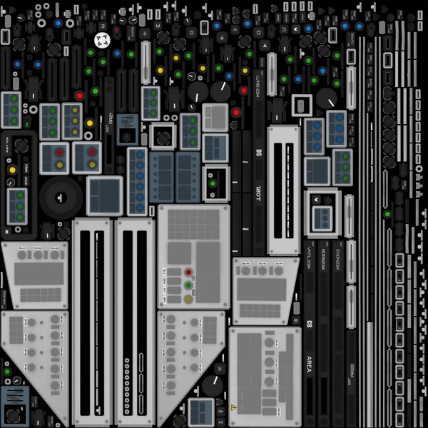 modelo 3d Panel de control de ciencia ficción - TurboSquid 2249294