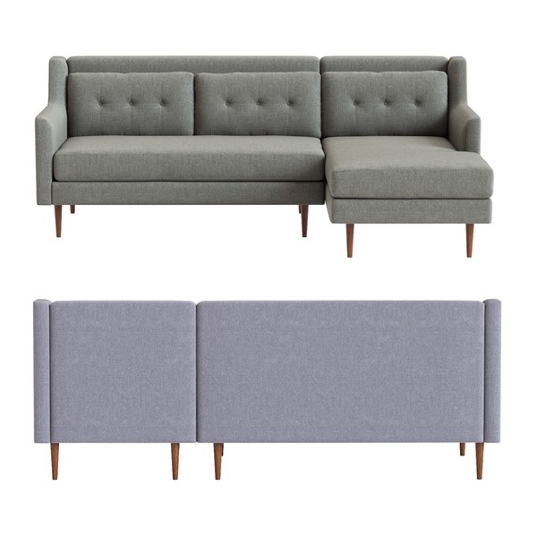 3D west elm crosby 2-piece - TurboSquid 1397500