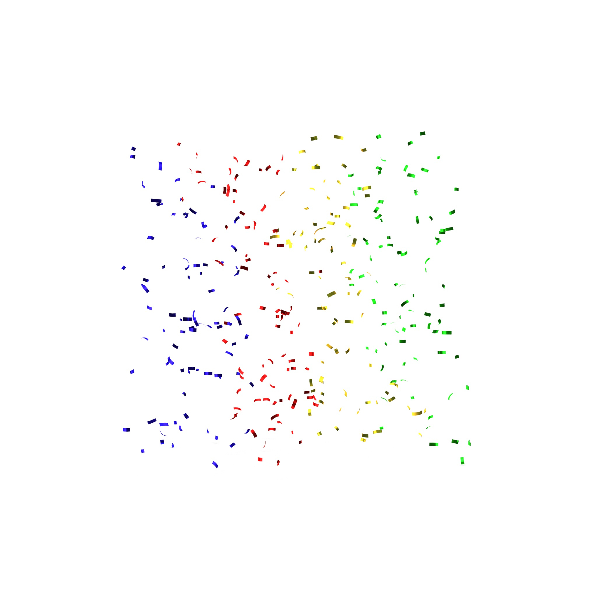 3D Multicolor Confetti - TurboSquid 1752804