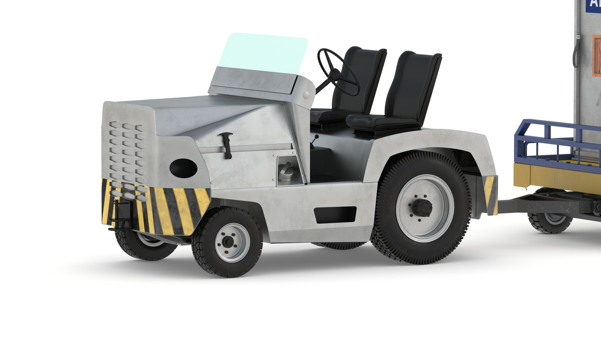 3D model airport tug clark - TurboSquid 1468188