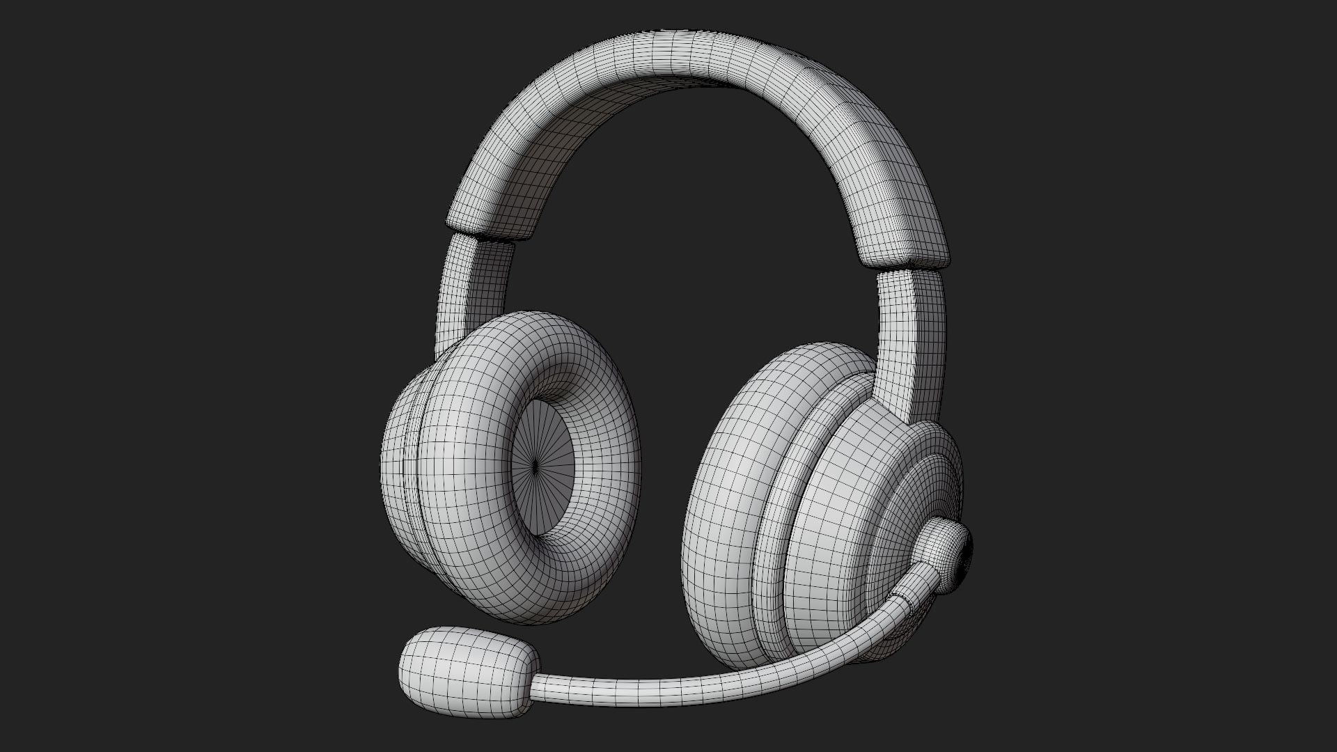 3D Model Headset With Microphone - TurboSquid 2445369