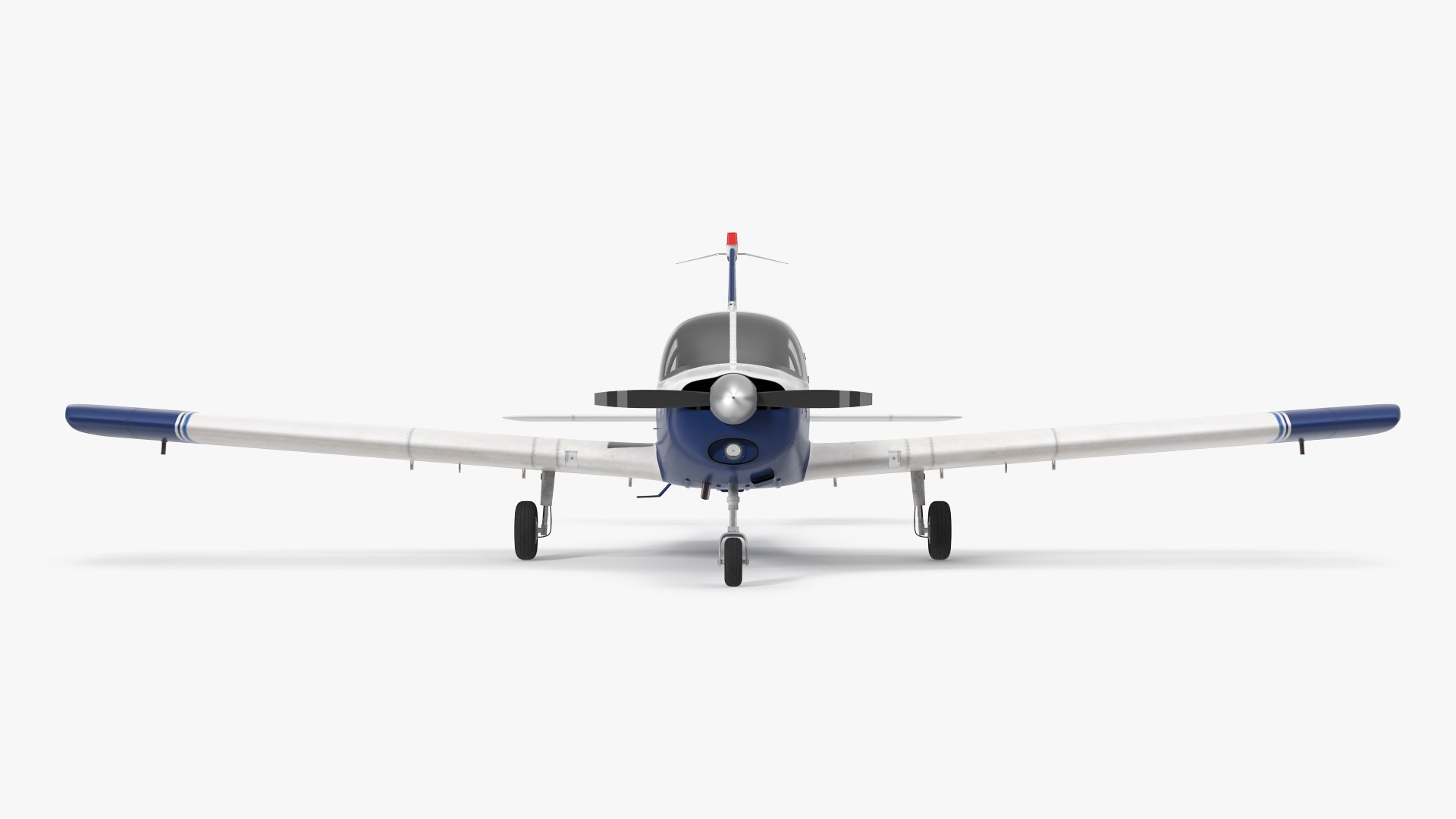 light aircraft piper pa-28-161 3d model