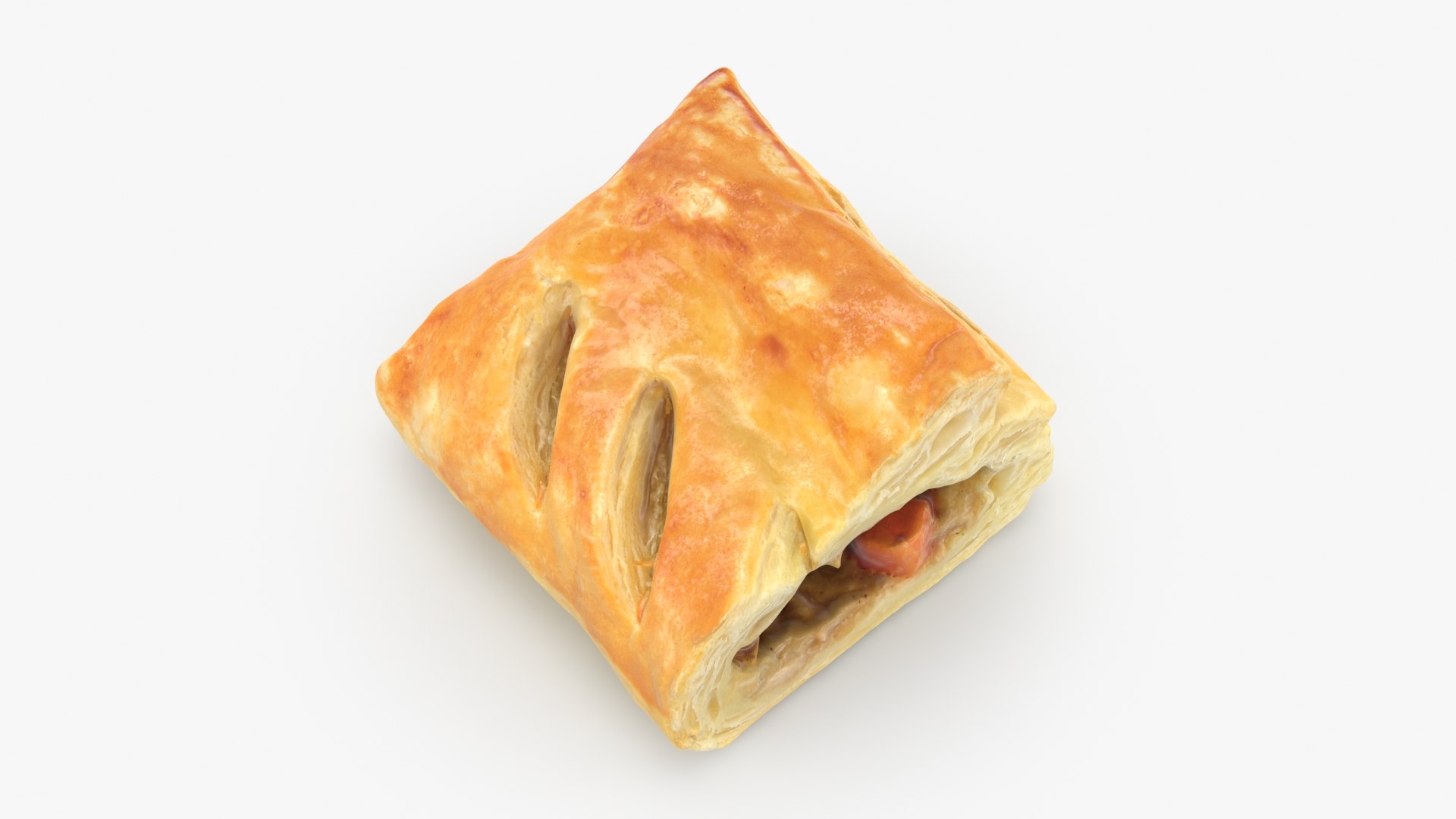 Tuna Puff Pastry Half 3D Model - TurboSquid 2126370