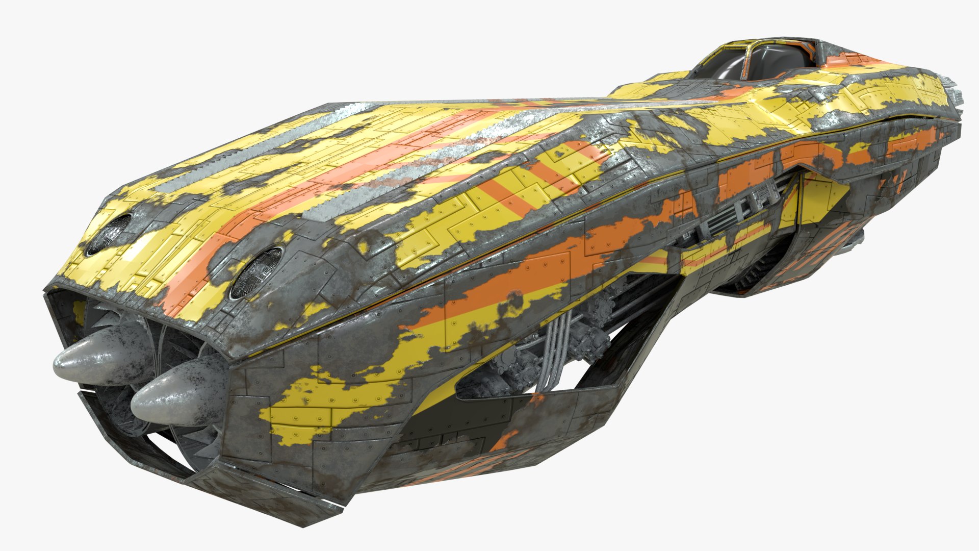 3D Model Sci-fi Speeder Hover - TurboSquid 1414656