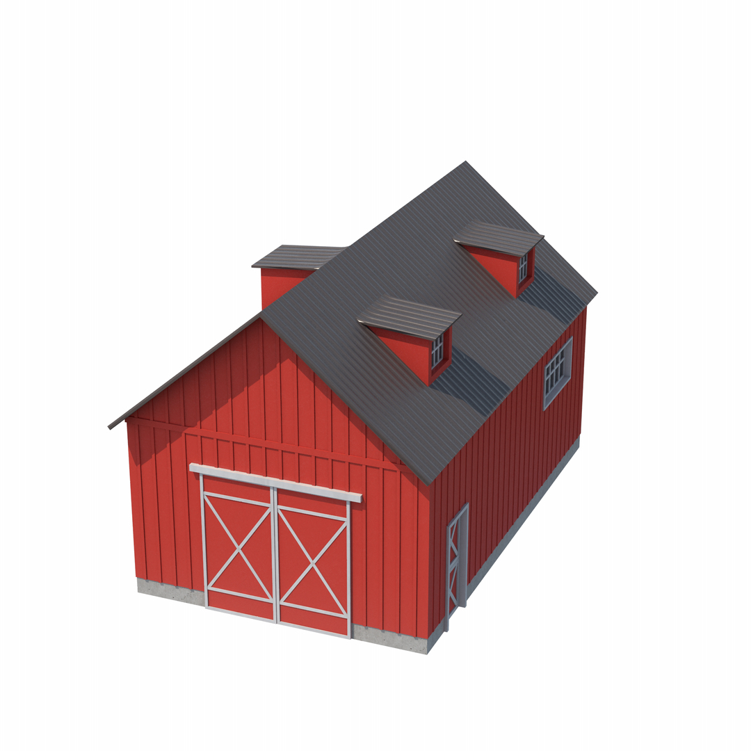 Farm Shed 3D Model - TurboSquid 2283982