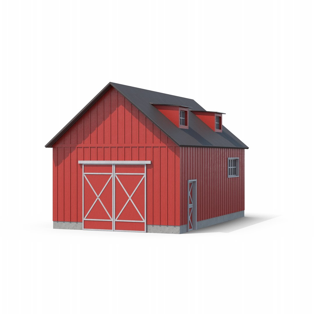 Farm Shed 3D Model - TurboSquid 2283982