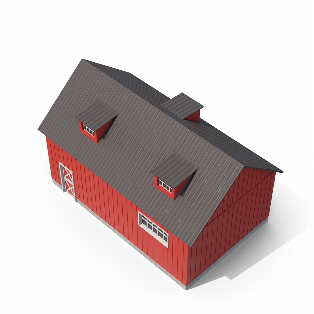 Farm Shed 3D Model - TurboSquid 2283982
