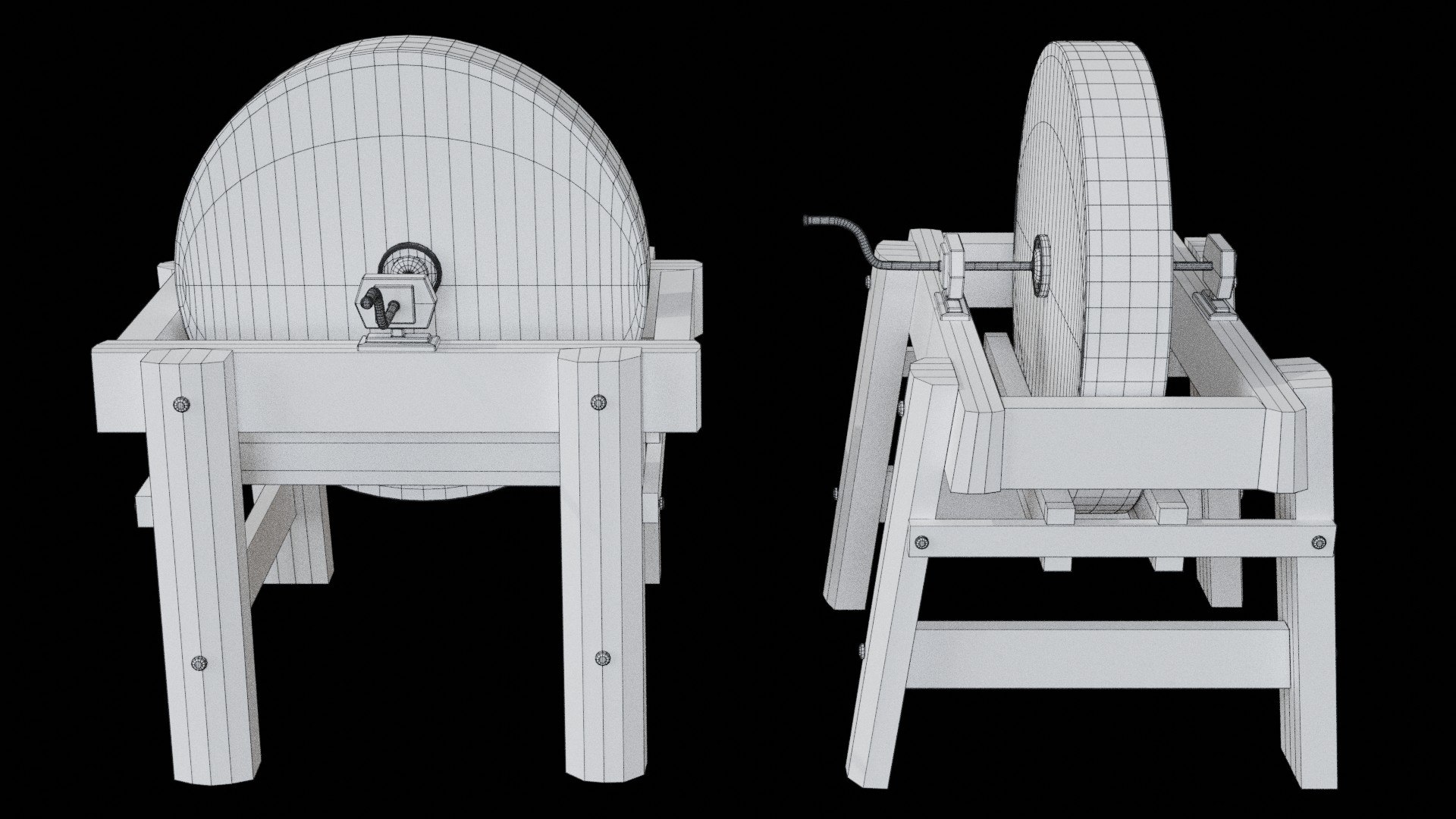 Medieval Grindstone Model - TurboSquid 1533286