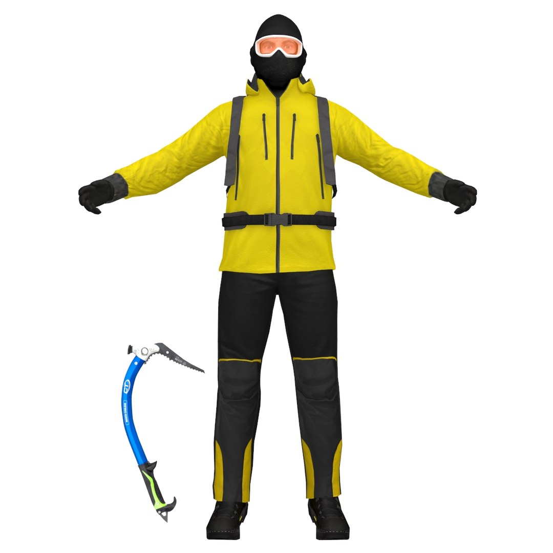 3D rock climber model - TurboSquid 1404266