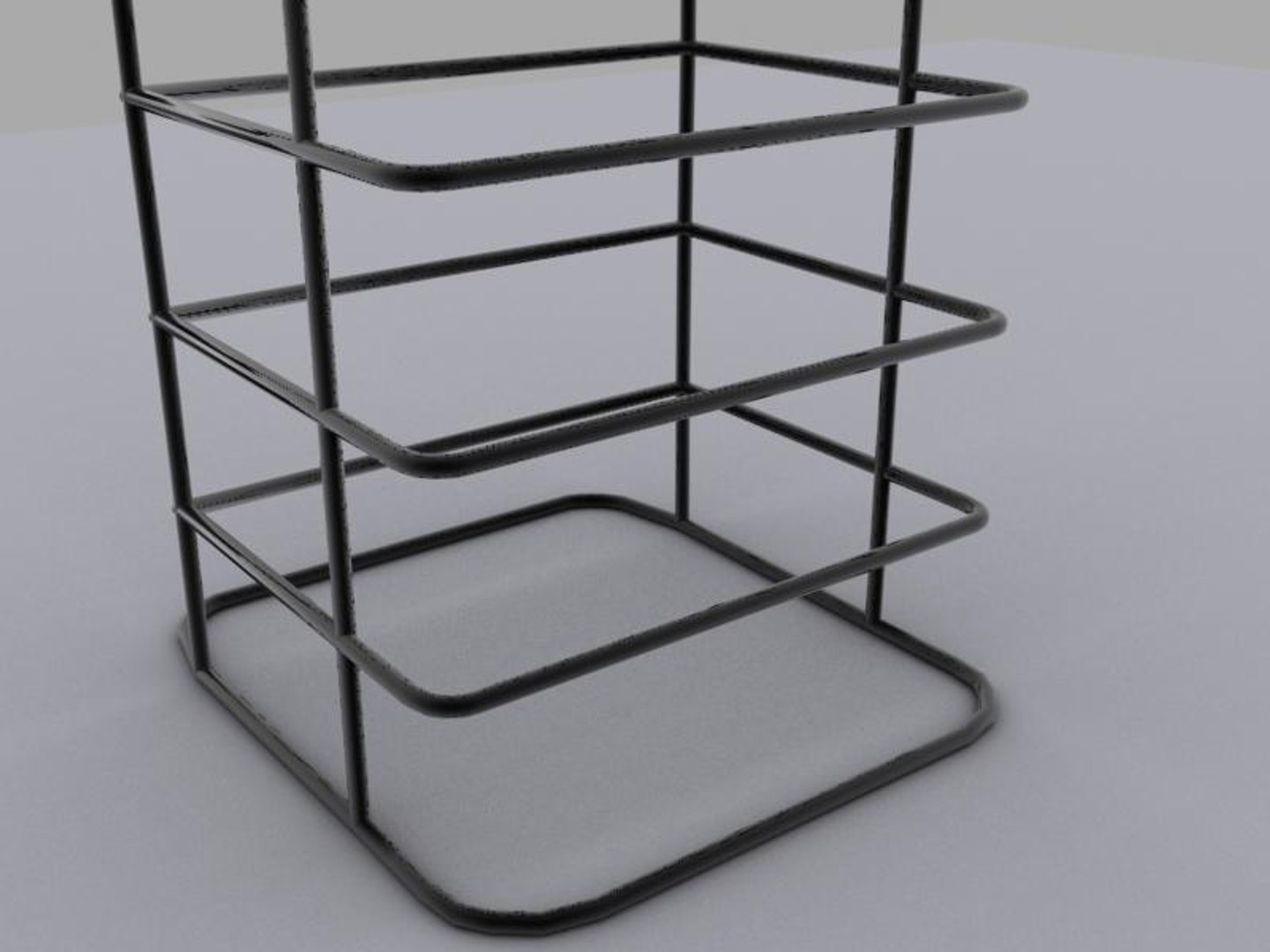 Wire-frame Stand Metal 3d Model
