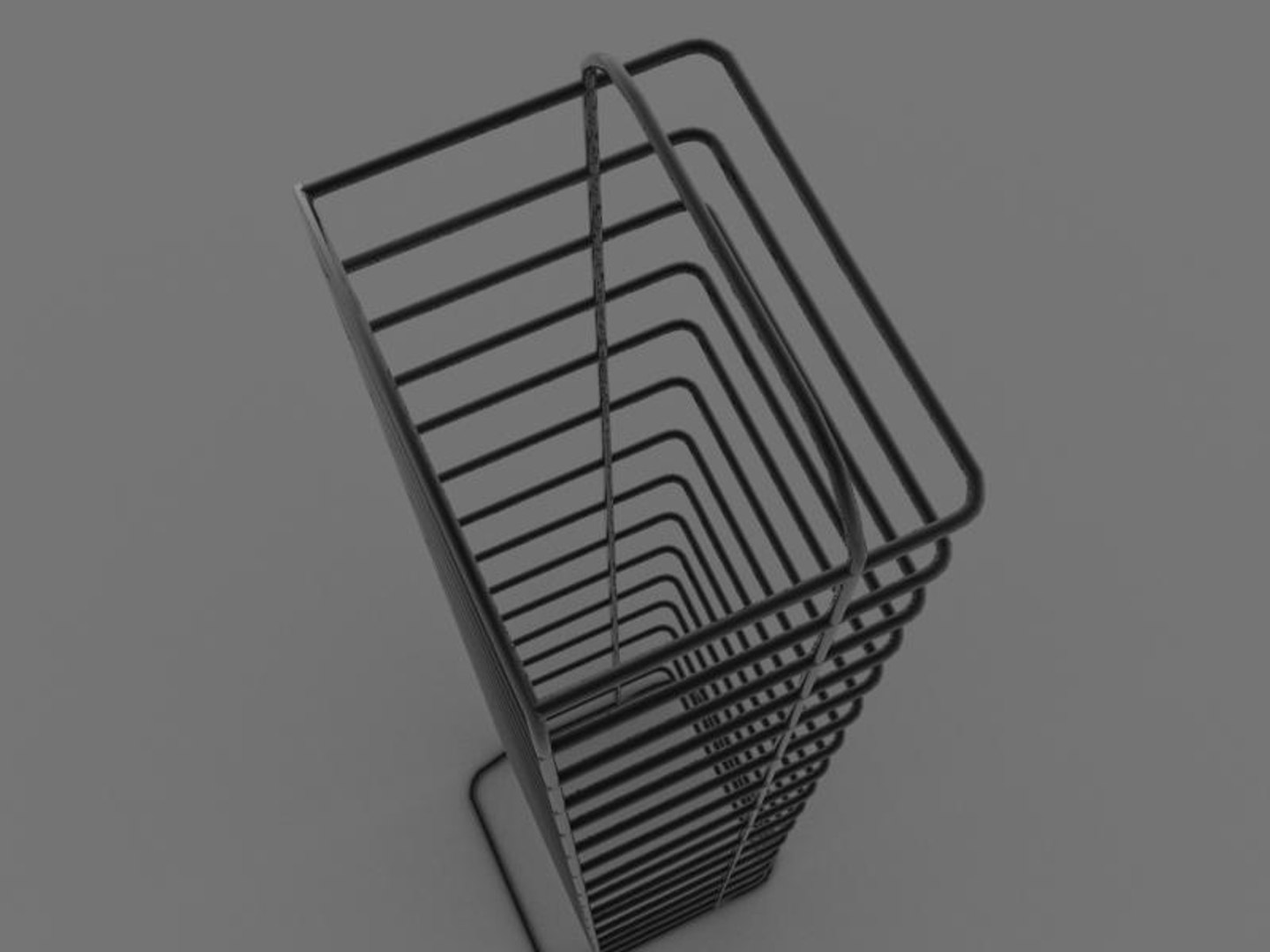 Wire-frame Stand Metal 3d Model