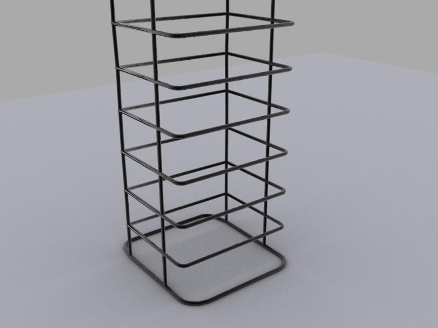 Wire-frame Stand Metal 3d Model