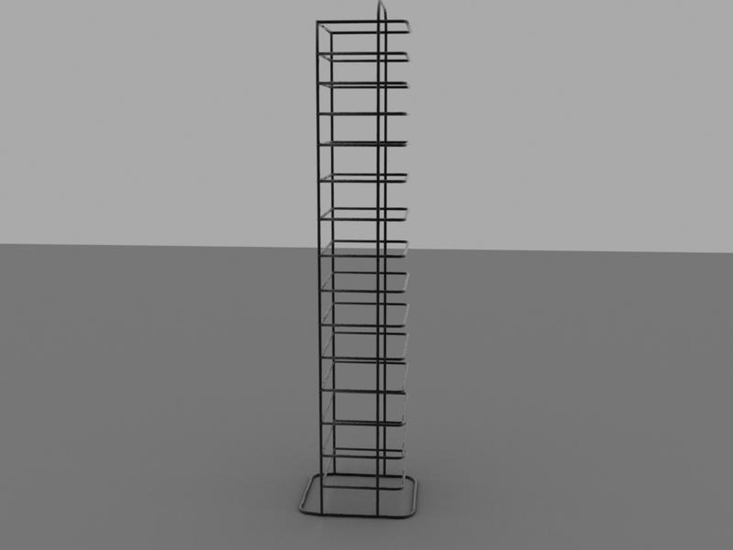 Wire-frame Stand Metal 3d Model
