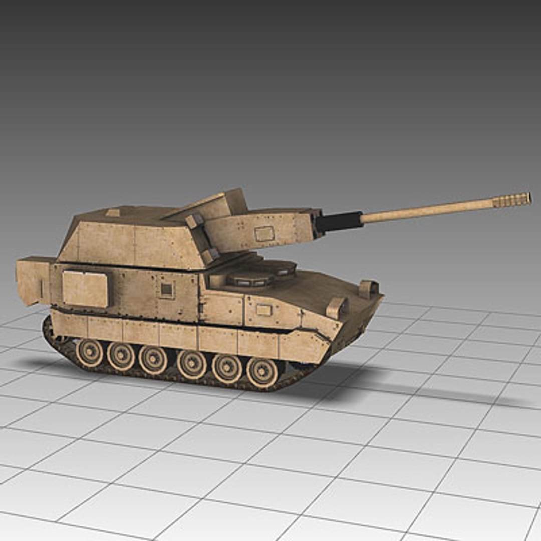 Xm1203 Non-line-of-sight Cannon 3d Model